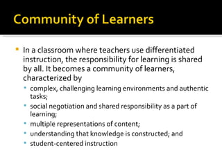 Differentiated Instruction powerpoint | PPT