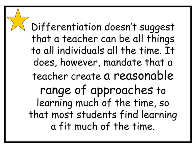 Differentiated Instruction Powerpoint For Pd Workshop | PPT ...