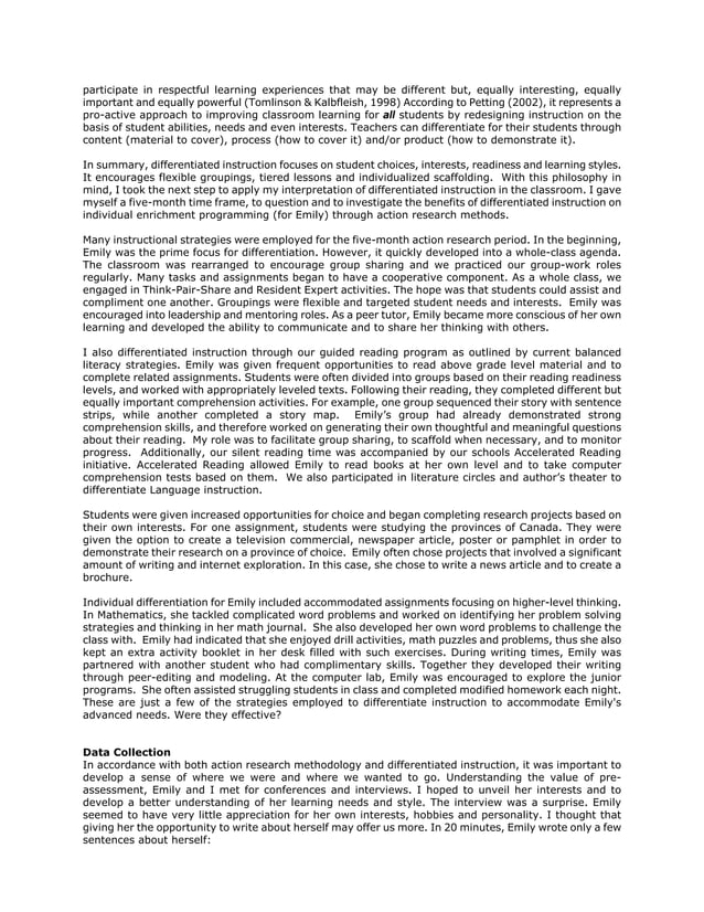 Differentiated instructions | PDF