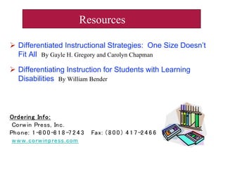 Differentiated instructions | PDF