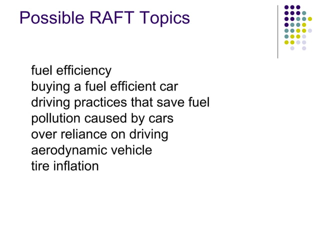 Differentiated Instruction Strategy Raft | PPT | Education