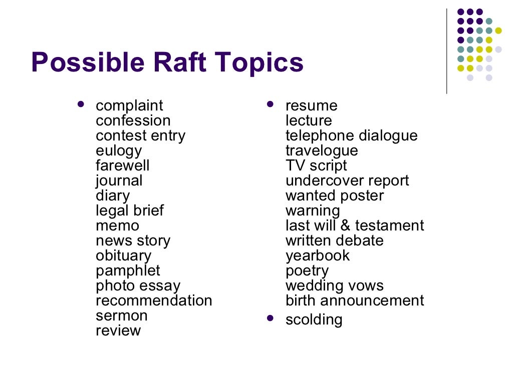 Differentiated Instruction Strategy Raft