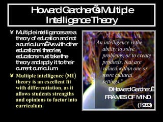 Differentiated Instruction Using M I | PPT