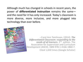 Differentiated learning: differentiated instruction, differentiated ...