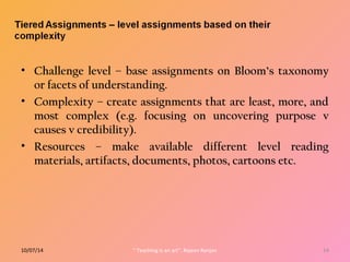 Differentiated Learning a Methodical Learning Approach | PPT | Special ...