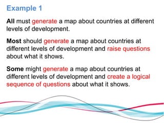 Differentiated learning objectives | PPTX