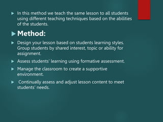 Differentiated Learning ppt.pptx importance and application | PPT