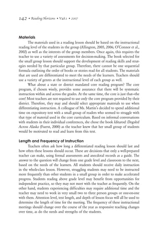 Differentiated Reading Instruction | PDF