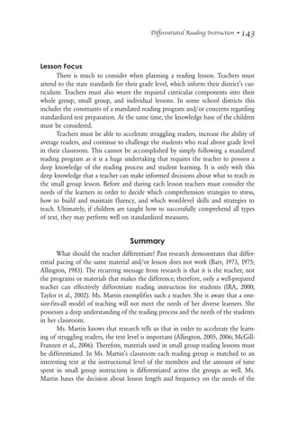 Differentiated Reading Instruction | PDF