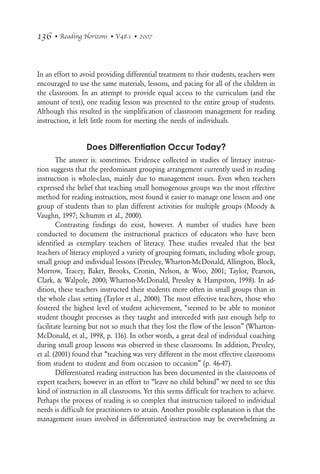 Differentiated Reading Instruction | PDF