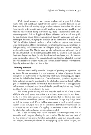 Differentiated Reading Instruction | PDF