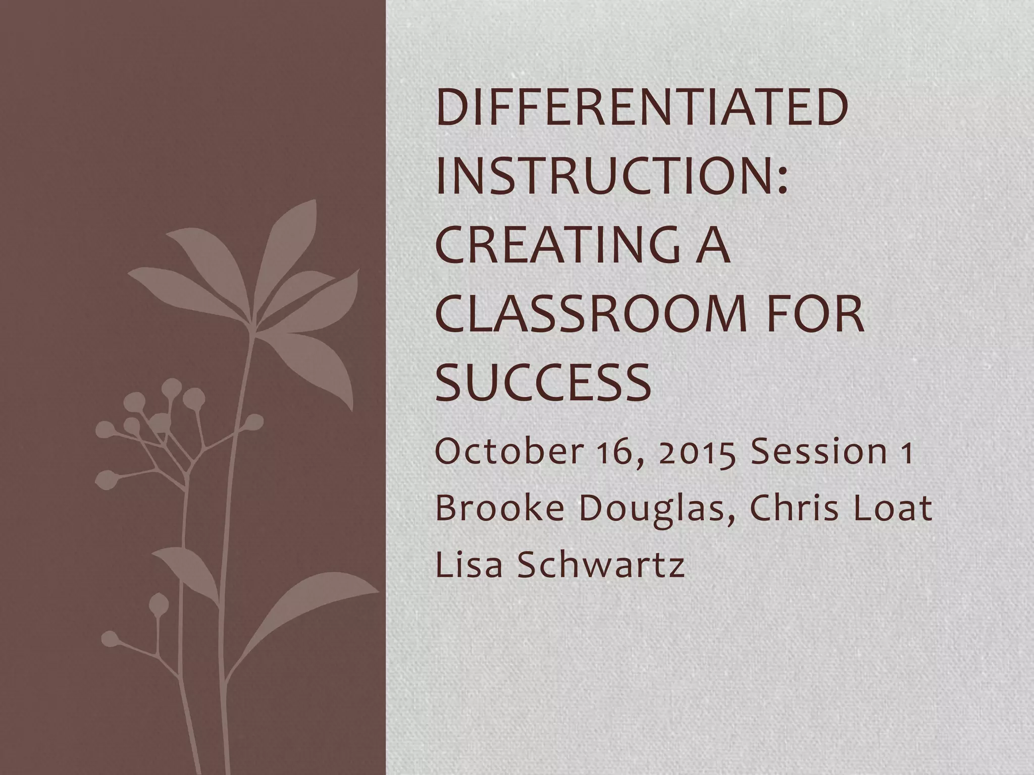 Differentiated Structures Oct 16 | PPTX