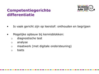 Differentiatie in volle klassen, Bert de Vos | PPT
