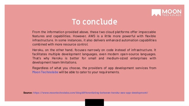 Differentiating Between Heroku And Aws For App Development Services Pdf