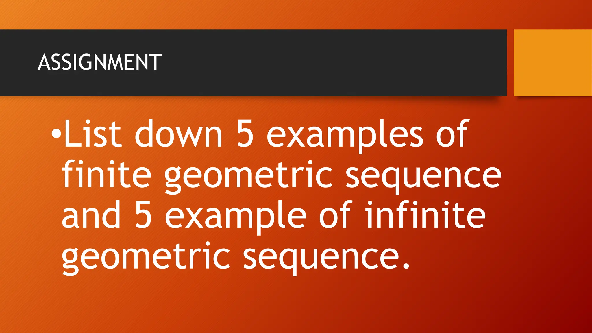 Differentiating Finite Geometric Sequence from an Infinite Geometric.pptx