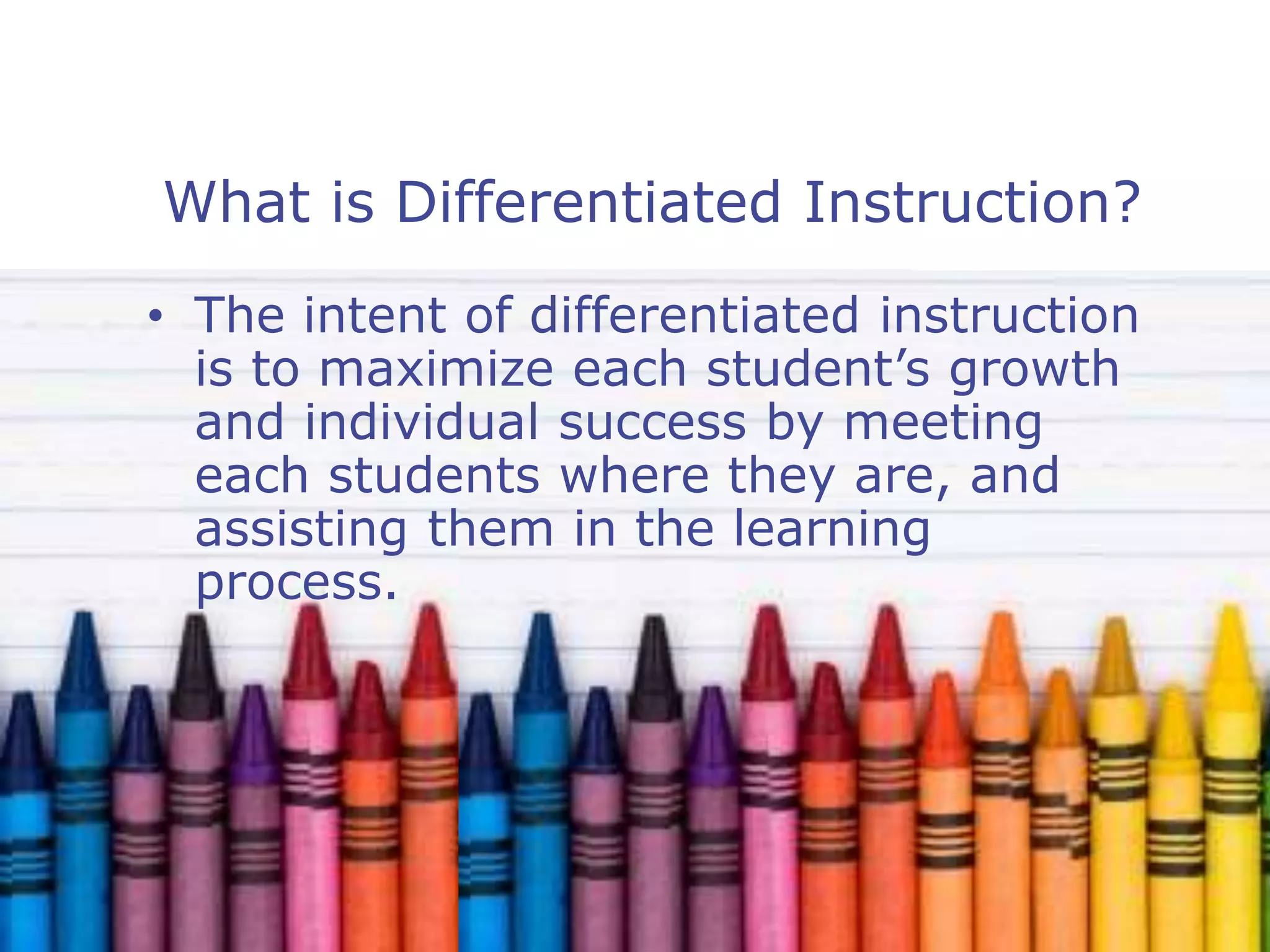 Differentiating Instruction | PPT Differentiating Instruction | PPT