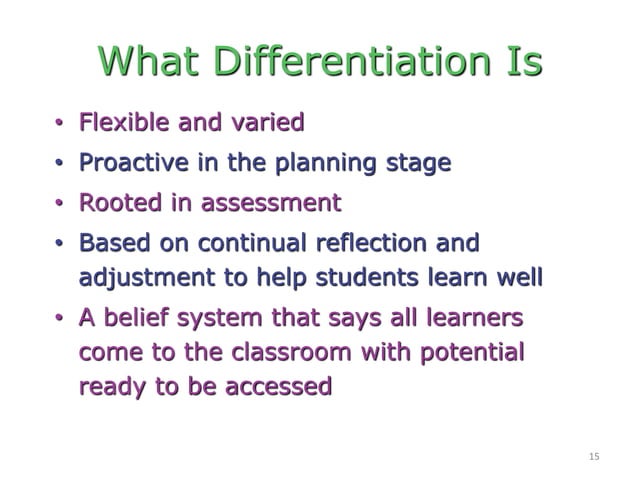Differentiating Instruction | PPT