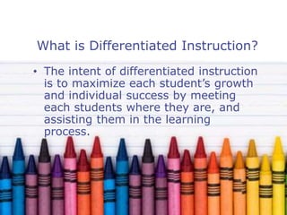 Differentiating Instruction | PPTX