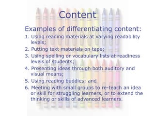 Differentiating Instruction | PPTX