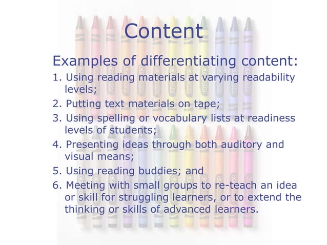 Differentiating Instruction | PPT