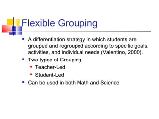 Differentiating instruction, MTE 533 | PPT