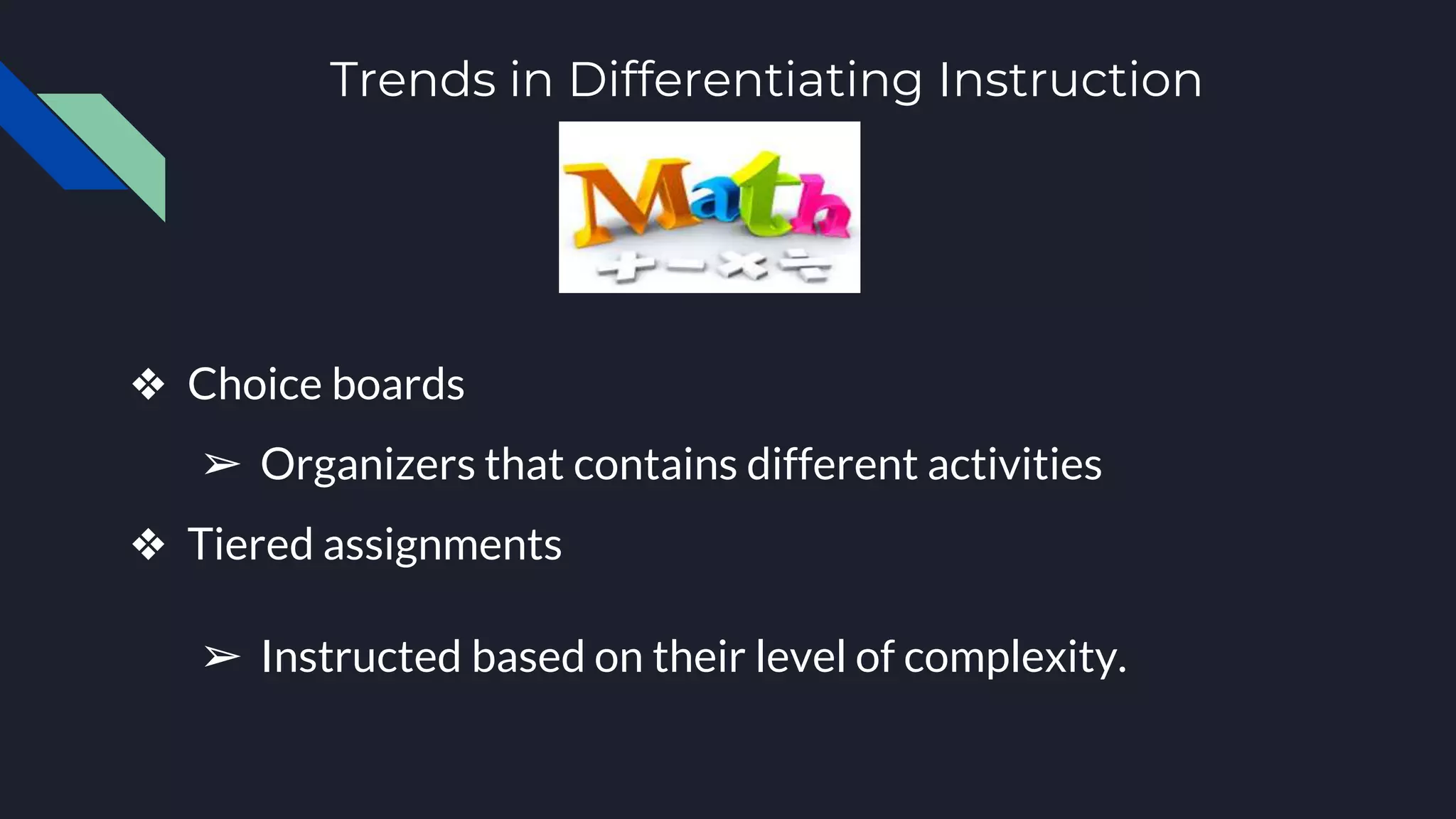 Differentiating Instruction Presentation | PPT