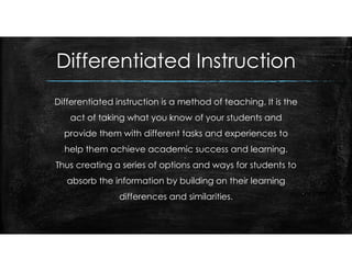 Differentiating instruction | PDF