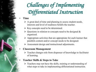 Differentiating Instruction Through The Implementation of UDL | PPTX