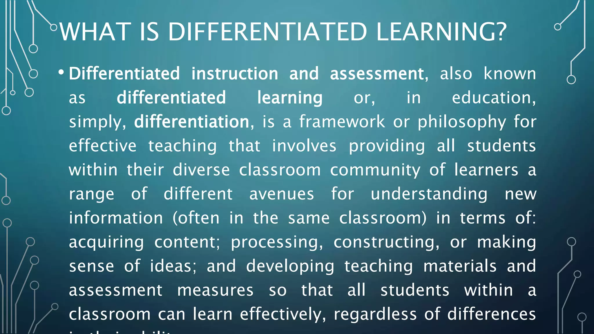 Differentiating Learning in Mathematics | PPTX