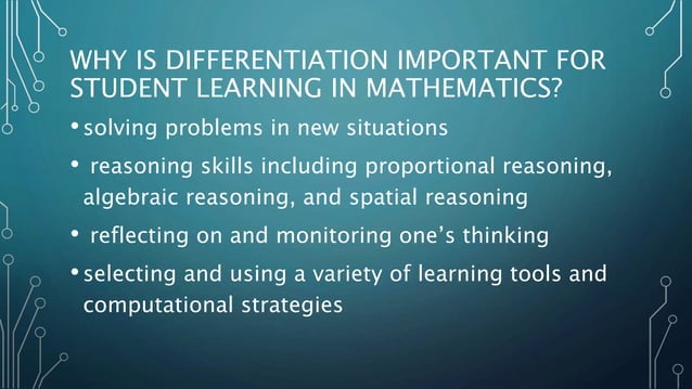 Differentiating Learning in Mathematics | PPTX | Educational Assessment | Education