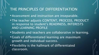 Differentiating Learning in Mathematics | PPTX