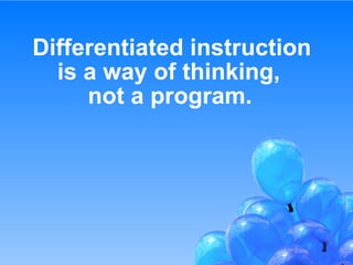 An Introduction to Differentiated Instruction | PPT