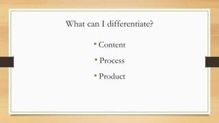 Differentiation | PPT