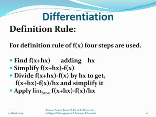 Differentiation | PPTX