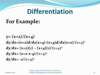 Differentiation | PPTX