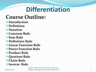 Differentiation | PPTX