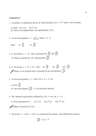 Differentiation | PDF
