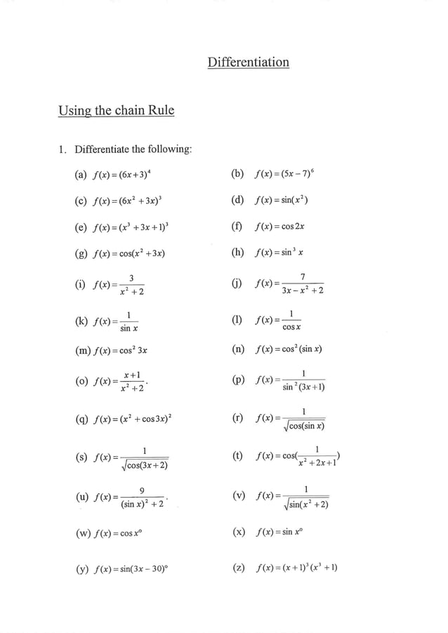 Differentiation | PDF | Fitness and Exercise | Healthy Living