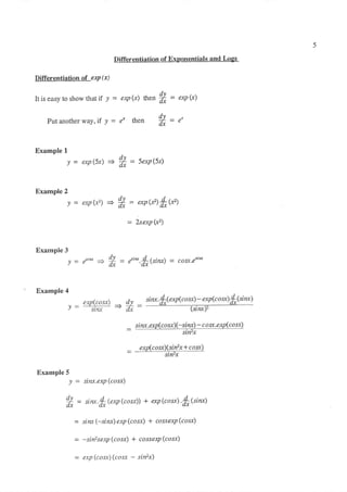Differentiation | PDF