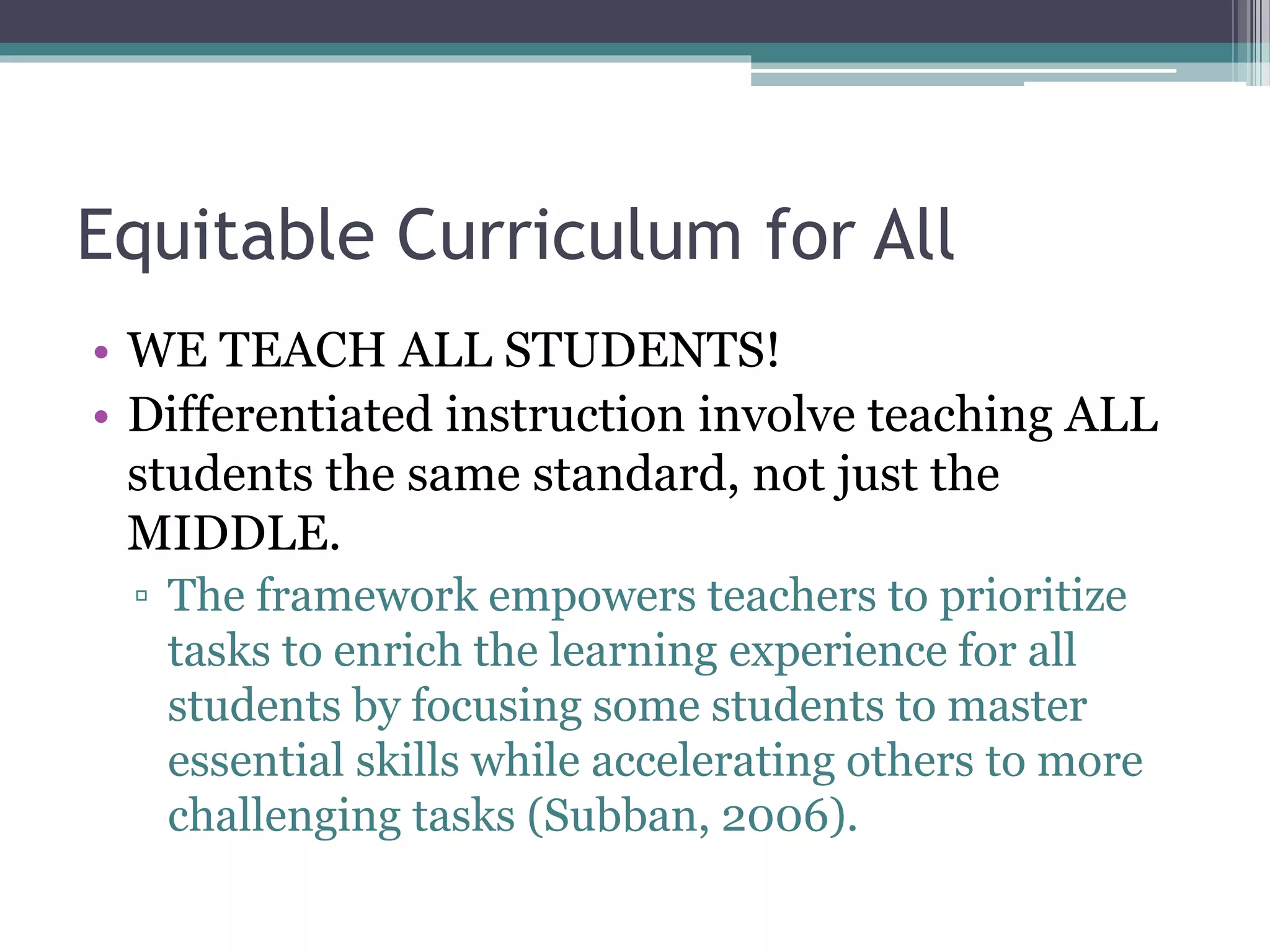 Differentiation- A School-Wide program | PPTX | Educational Assessment | Education