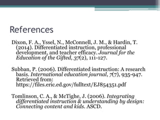 Differentiation- A School-Wide program | PPTX | Educational Assessment ...