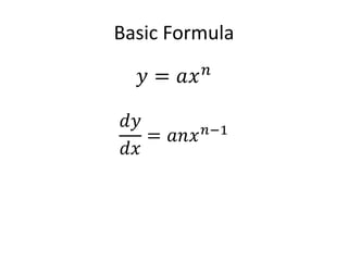 Differentiation Basic Formula | PPTX