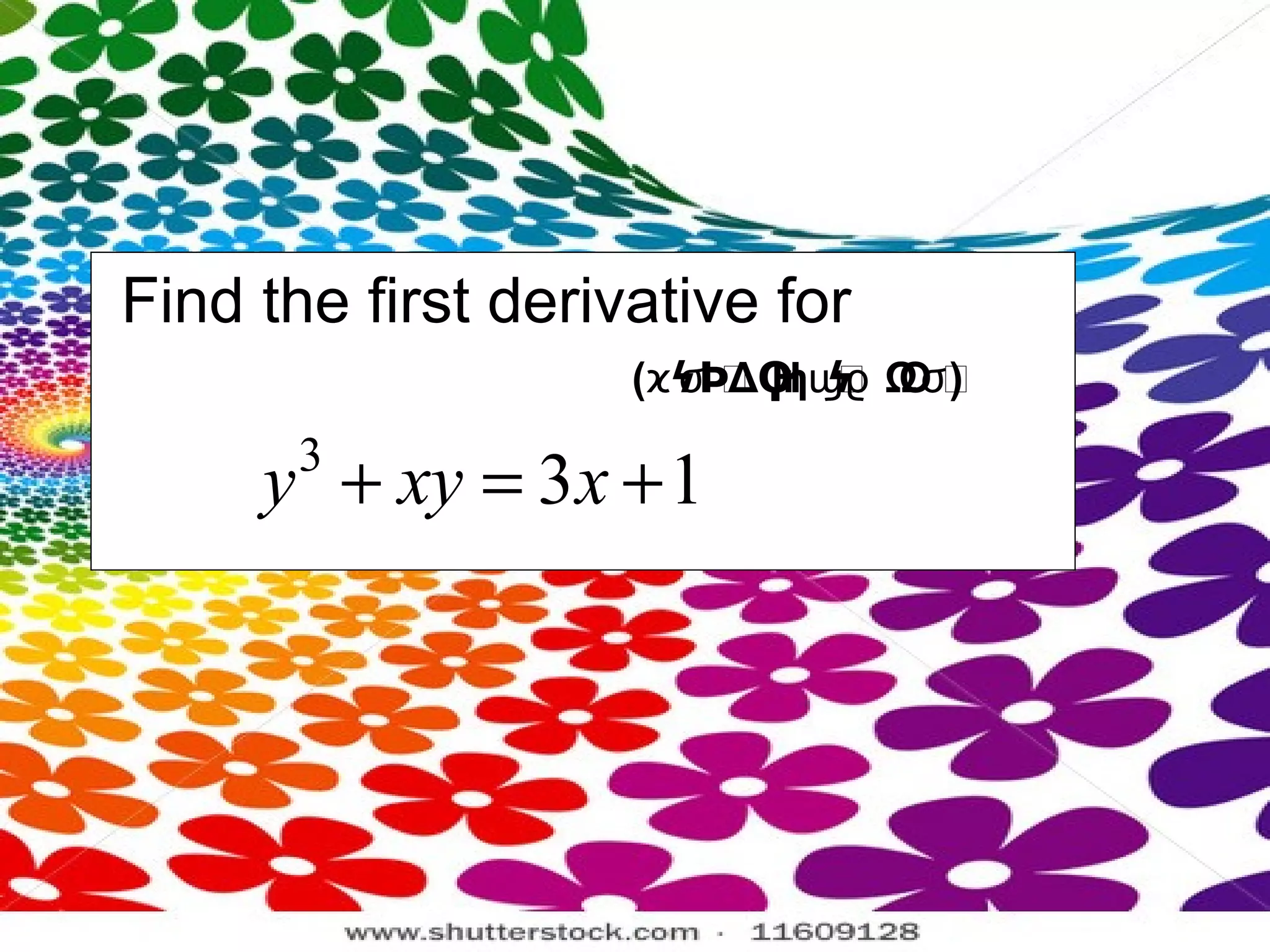 Differentiation Revision.ppt