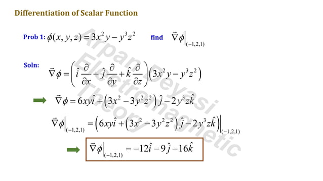 Scalar and vector differentiation | PDF