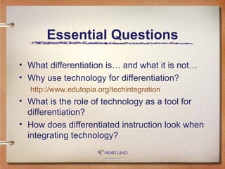 Differentiation and-technology | PPT | Educational Assessment | Education