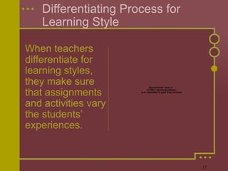 Differentiation Basics | PPT | Special Education | Education