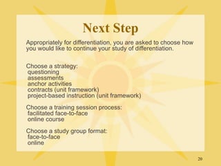 Differentiation Basics | PPT | Special Education | Education