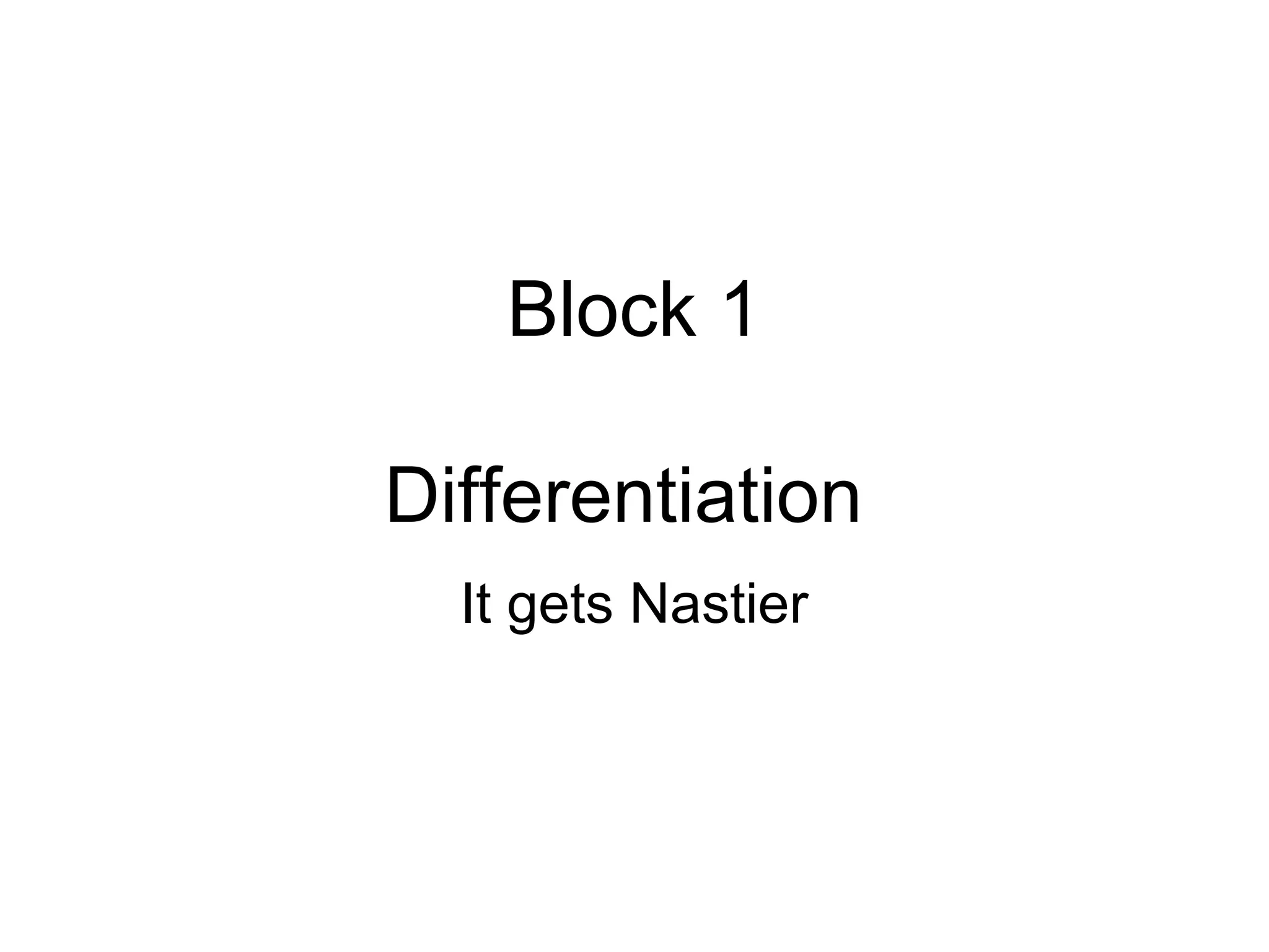 Differentiation index problems | PPT