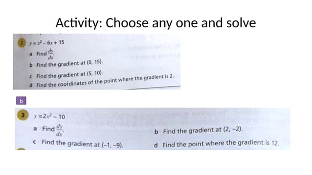 Igcse Math Differentiation Introduction 2 Pptx