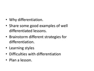 Differentiation powerpoint | PPTX